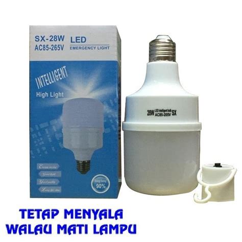 Jual Bohlam Led Emergency Sx 28 Watt Bohlam Sentuh Nyala Shopee Indonesia