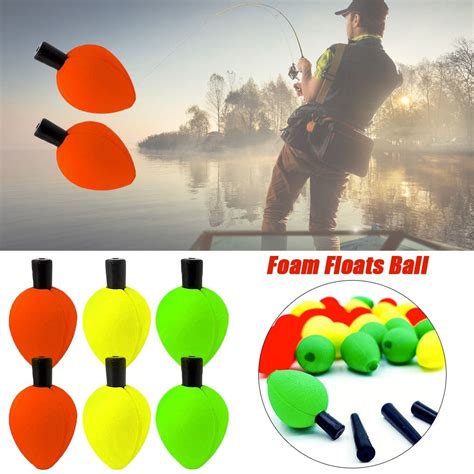 30pcs Foam Peg Floats Fishing Trout Floats Slip Bobber Fishing Cork