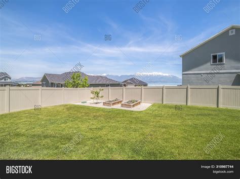 Grassy Yard View Image And Photo Free Trial Bigstock
