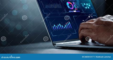 Analyst Working In Business Analytics And Data Management System To Make Report With Kpi And