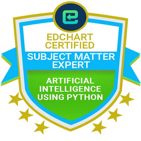 Edchart Certified Artificial Intelligence Using Python Subject Mater Expert Credly