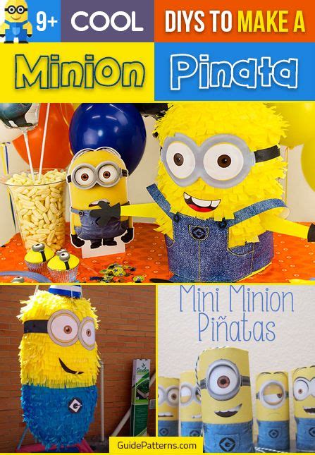 9 Cool Diys To Make A Minion Pinata Guide Patterns Minion Pinata