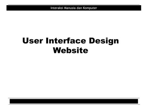 Web Design Interfacepptx
