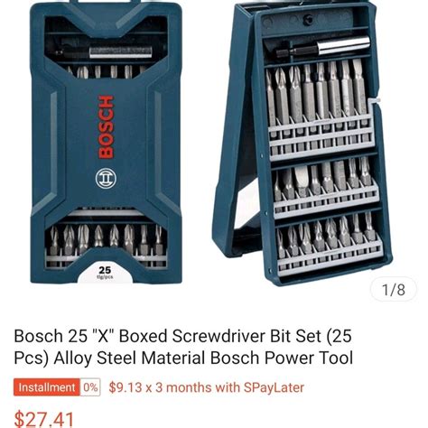 Bosch Screwdriver Bit Set Furniture And Home Living Home Improvement