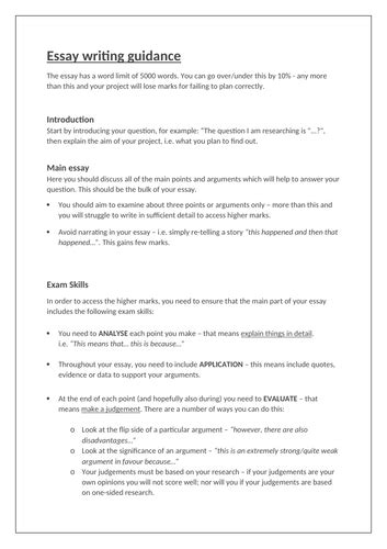 Epq Guidance For Stages Of Aqa Projects Teaching Resources