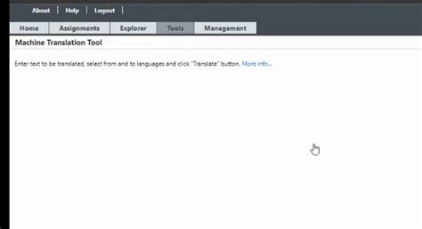 Worldserver Machine Translation Tool In The User Interface Returning Blank Page When Using