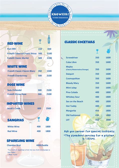 Knowhere Bar And Kitchen Your Friendly Neighbourhood Bar