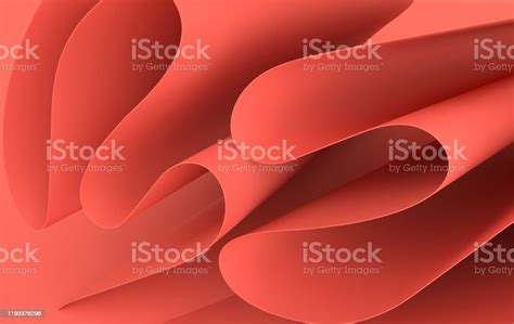 Latar Belakang Abstrak Seni Kertas Modern Gelombang Kertas Render 3d Gaya Kerajinan Trendi Yang