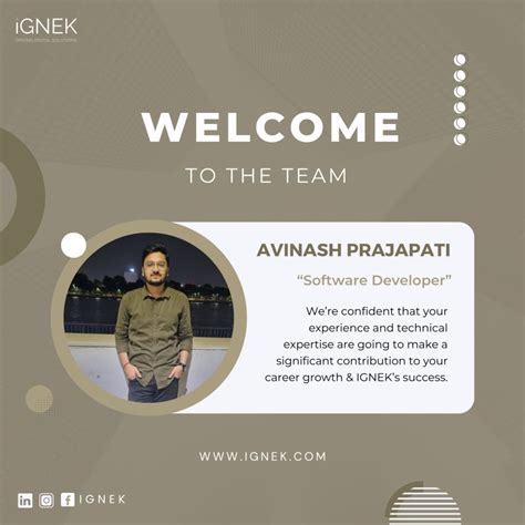 Ignek On Linkedin Welcomeonboard Welcometotheteam