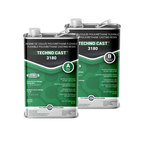 Elastomer Polyurethane Casting Resin 80a Flexible Pu Resin Polymeres Technologies