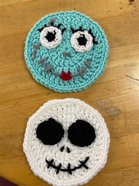 Jack And Sally Nbc Coaster Pattern Etsy