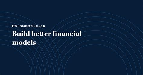 Pitchbook Excel Plugin Better Comps And Models Pitchbook