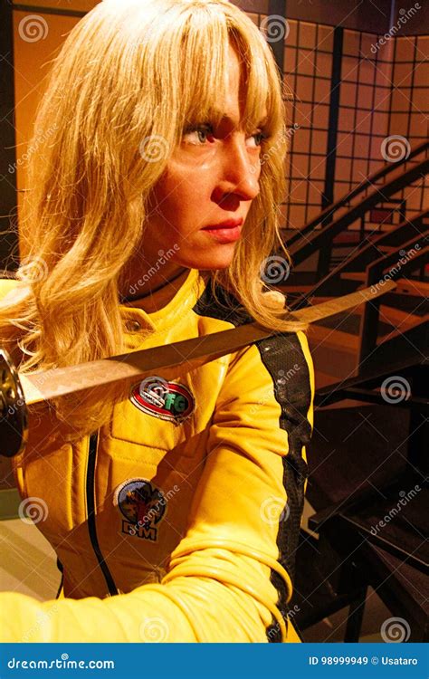 Uma Thurman As The Bride From Kill Bill In Madame Tussauds Hollywood