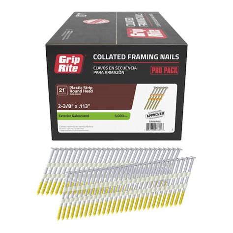 Ring Shank Collated Framing Nails The Home Depot