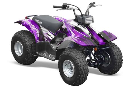 Yamaha Breeze 125 Atv Graphic Kit 1989 2007 Carbon X Purple