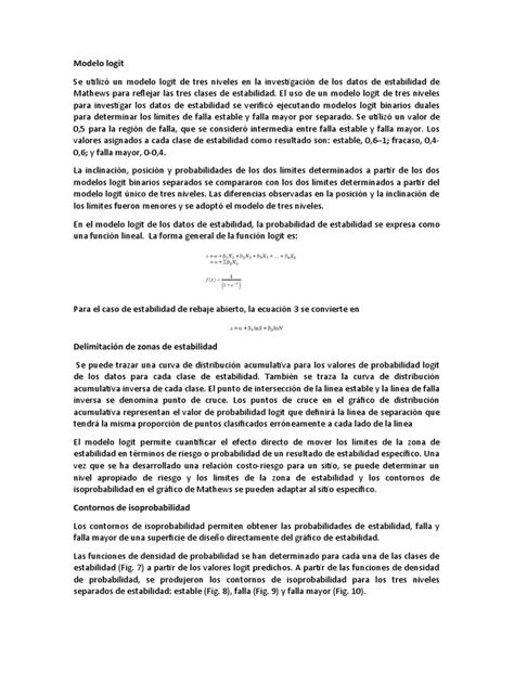Modelo Logit Pdf Análisis De Regresión Regresión Logística
