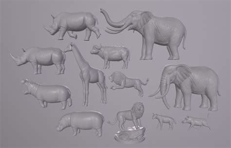 🐘 3d Wildlife Models From Elephants To Lions・ Stl File For 3d Printing