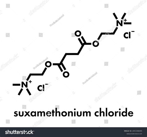 Suxamethonium Chloride Succinylcholine Muscle Relaxant Drug Stock