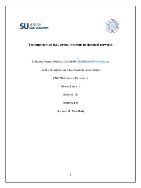 Electrical Circuit Pdf Series And Parallel Circuits Electrical