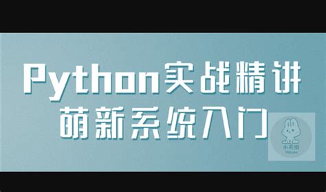 Python实战精讲萌新系统入门视频教程大虾资源站 Python实战精讲萌新系统入门视频教程大虾资源站