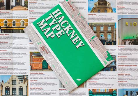 Hackney Type Map Greyscape Shop