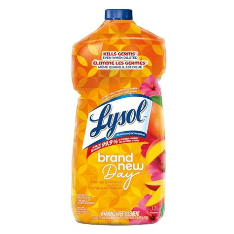 Lysol® Multi Surface Cleaner Pourable Brand New Day Mango Hibiscus 1 2l Lysol All Purpose