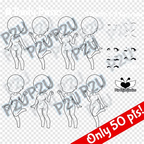 Chibi Drawing Art Anatomy Angle White Png Pngegg