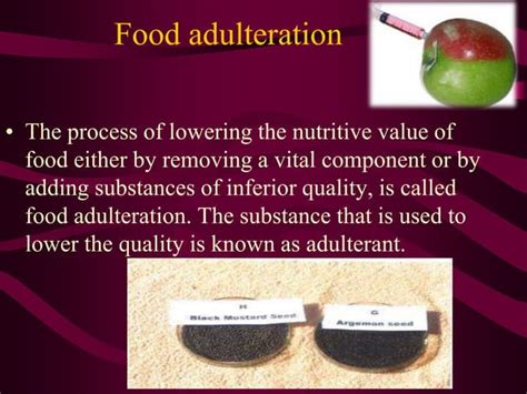 Food Adulteration Ppt1 Pptx