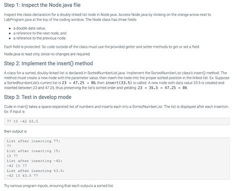 Solved Step 1 Inspect The Nodejava File Inspect The Class