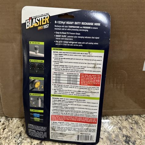 Blaster R 1234yf Recharge Hose With Smart Clips Ebay