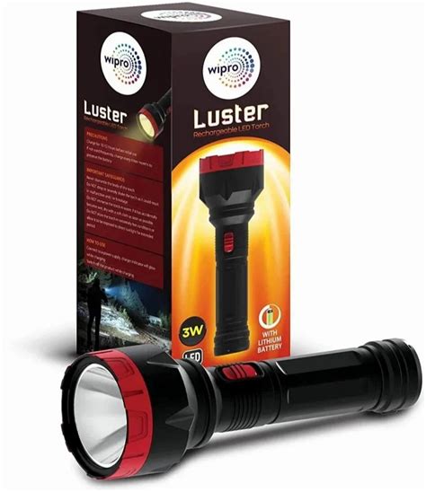 Wipro Luster Rechargeable Torch At ₹ 390 Piece Led Torch In Mumbai