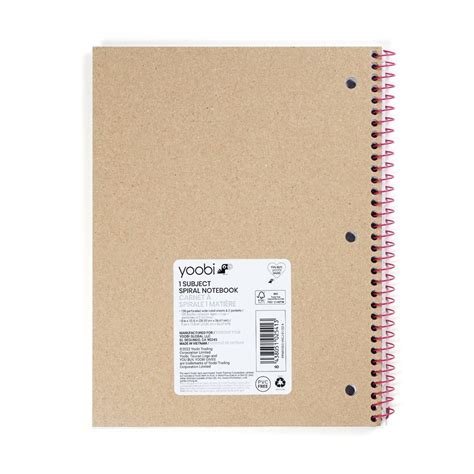 Yoobi Wide Ruled 1 Subject Spiral Notebook Lavender Treat Balloons 1 Ct