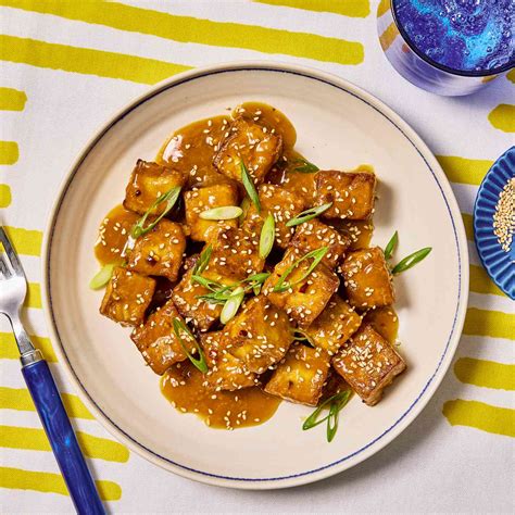 Sticky Orange Tofu Bites