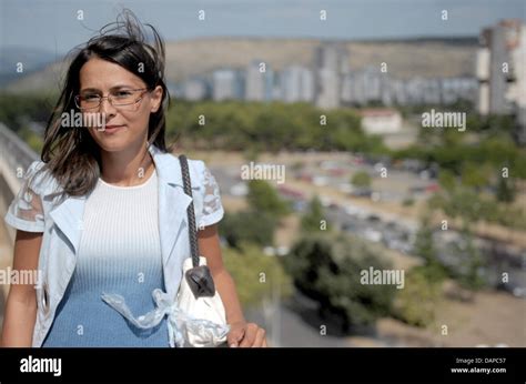 Croatian Activist And Chairwoman Of Mans Vanja Calovic Poses For A Picture In Podgorica