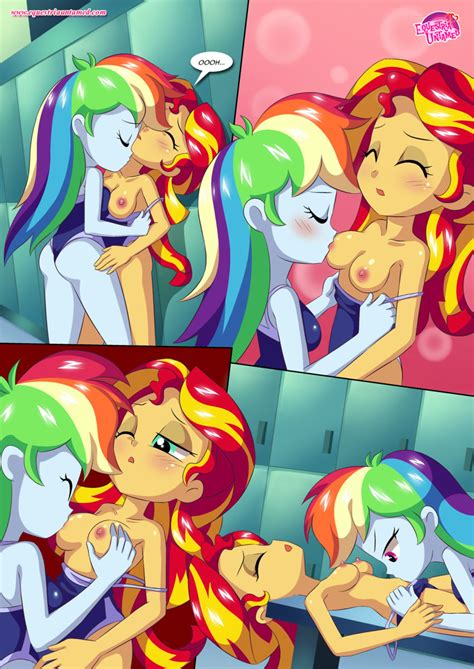 Rule 34 2girls Comic Comic Page Dialogue English Text Equestria Girls