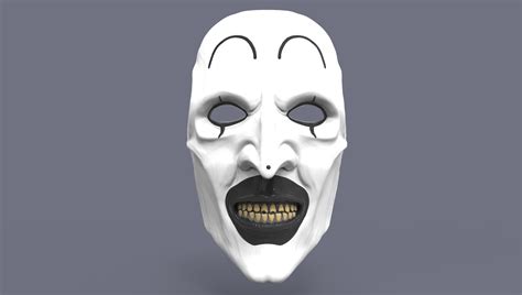 Stl File Mask Art The Clown Terrifier 3d Print Model 🎨 Obj And 3mf ・3d