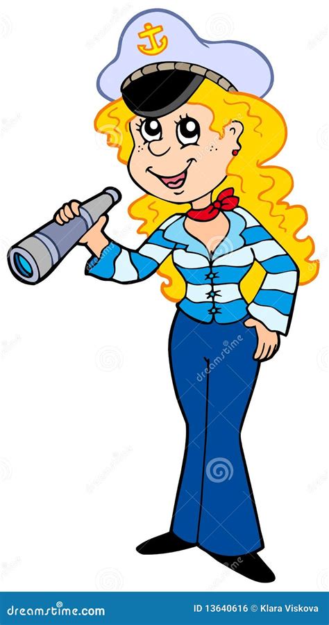 Cute Sailor Girl Stock Vector Illustration Of Beauty 13640616