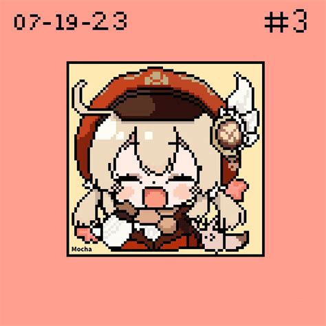 Klee Pixelated Chibi Version By Mochapixelartist On Deviantart
