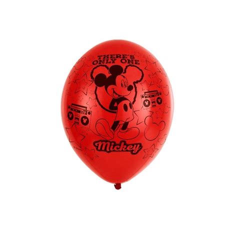 Globos Mickey Mouse 4 Sided Latex Balloons 11 27 5cm 6 Ud