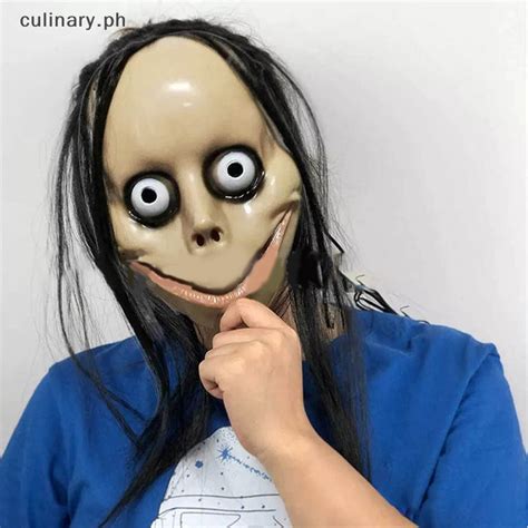 [culinary] Halloween Horror With Long Hair Mask Funny Mask V Shaped