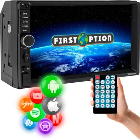 Central Multimídia Universal Android Auto Apple Carplay 2din Frete Grátis