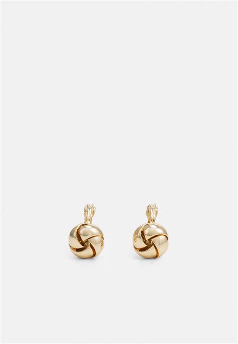 Lauren Ralph Lauren Knot Button Ohrringe Gold Colouredgoldfarben