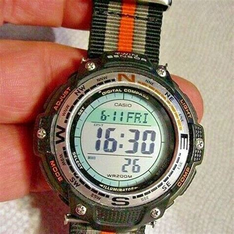 Casio Sgw 100b Module 3157 Twin Sensor Temp Compass Chrono Alarm Men Watch World Watchcharts