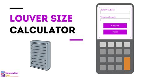 Louver Size Calculator Online