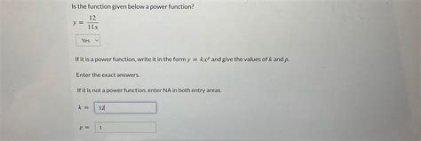 solved is the function given below a power