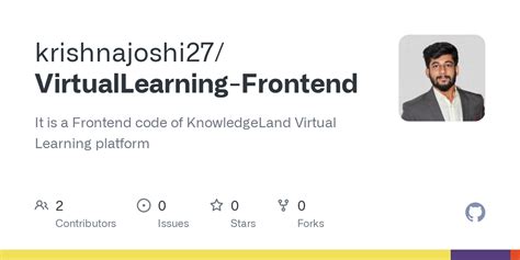 Github Krishnajoshi Virtuallearning Frontend It Is A Frontend Code Of Knowledgeland Virtual