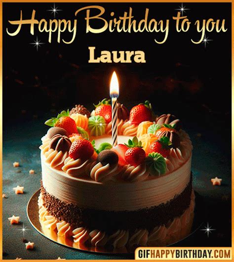 🎉 Happy Birthday Laura  🎂 Funny And Personalized Animated Wishes