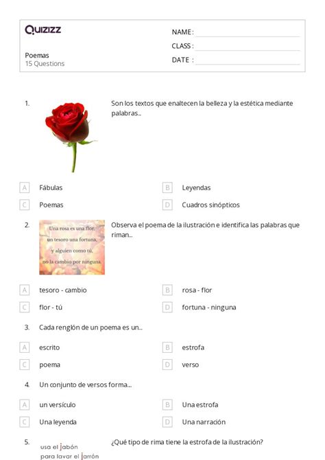 Hojas De Trabajo De Lenguaje Para Sexto Grado