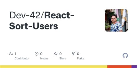 Github Dev 42react Sort Users