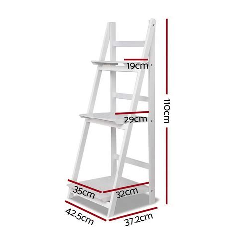 Artiss Bookshelf Corner Shelf 3 Tiers Zane White Kmart